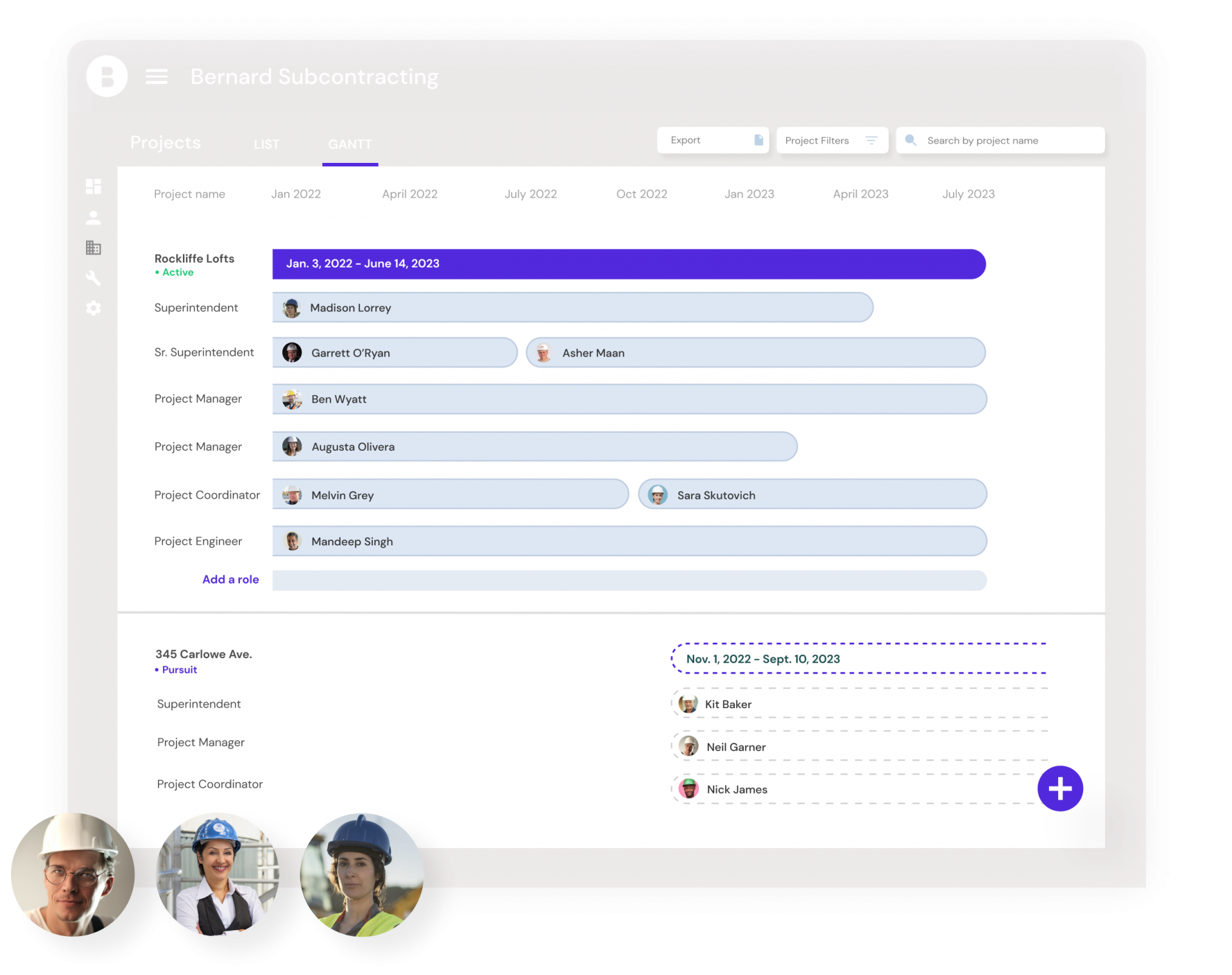 Bridgit Bench for Subcontractors - Bridgit