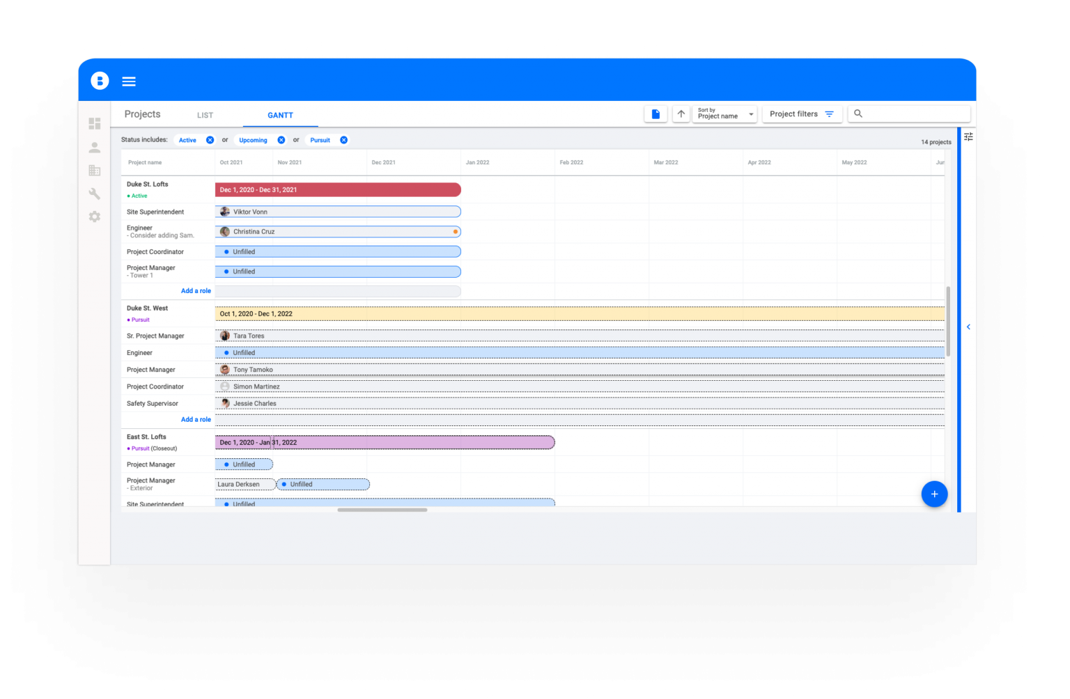 LaborChart For Construction Vs Bridgit Bench Comparison - Bridgit