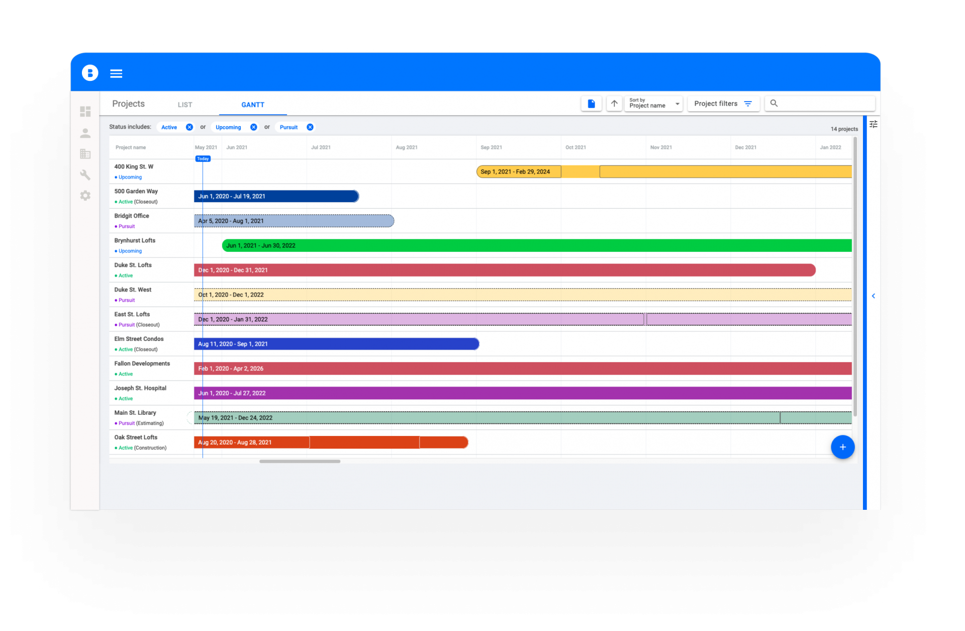 Construction Project Management Database - Bridgit