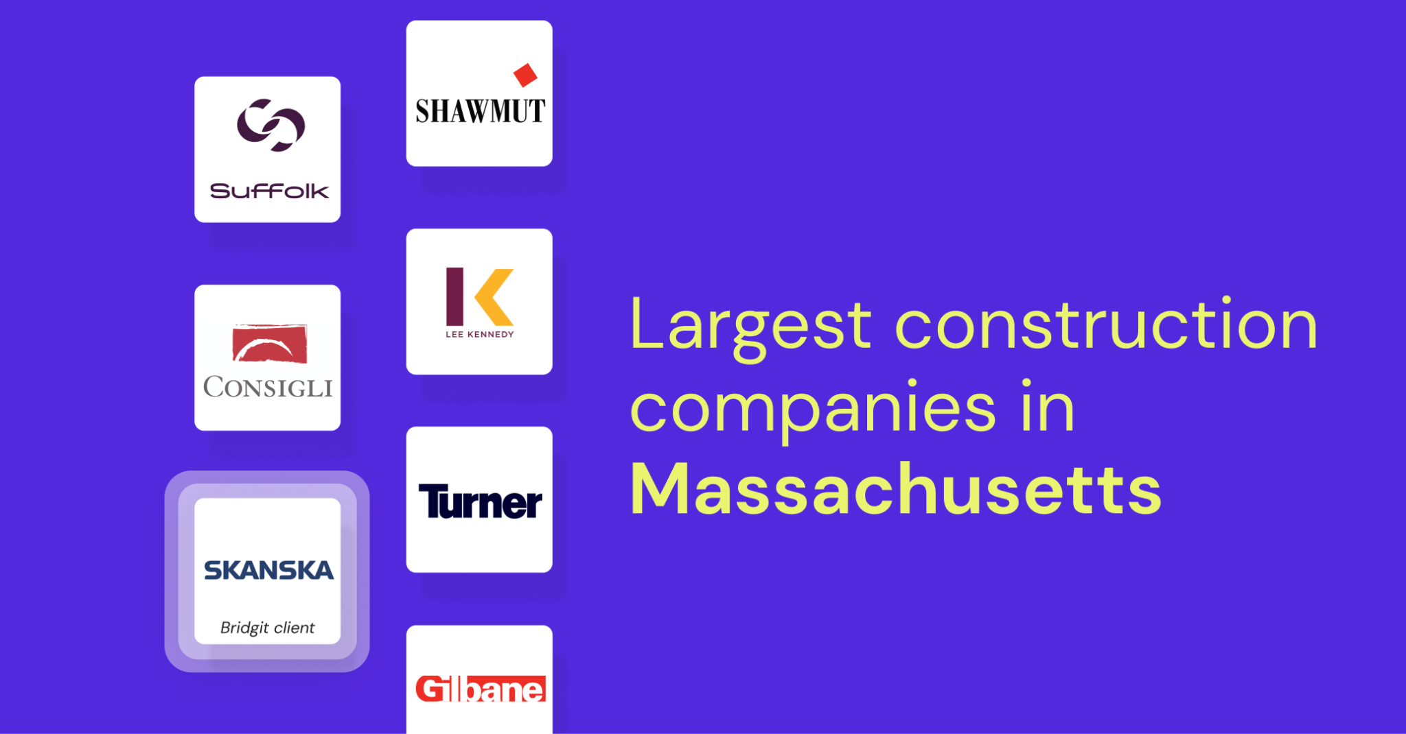 Top construction companies in Massachusetts - Bridgit