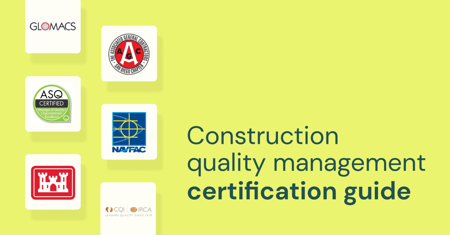 Construction quality management certification guide - Bridgit